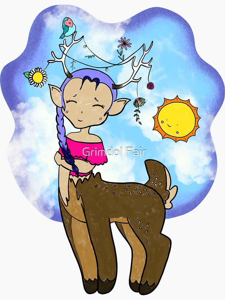 "Kawaii Cute Chibi Centaur" Sticker by amandadgatton | Redbubble
