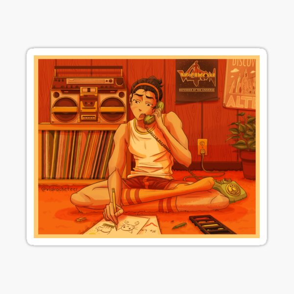 "Retro Keith" Sticker for Sale by rocketeerart | Redbubble