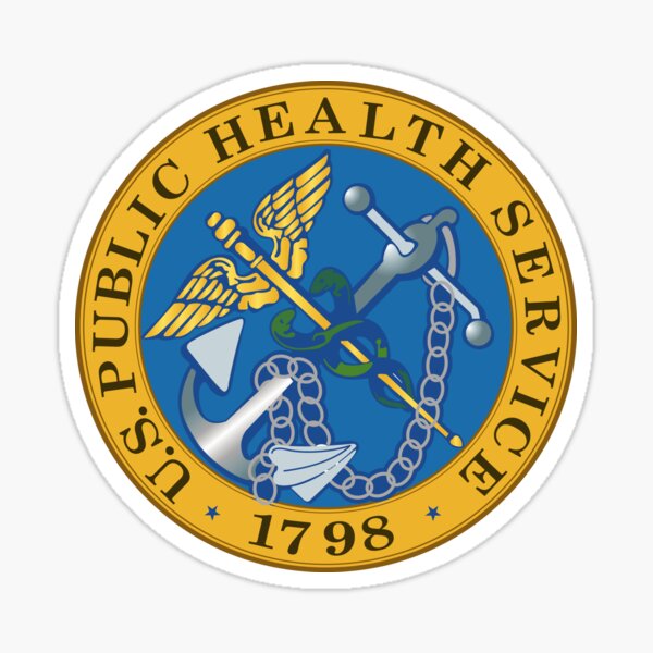 "USPHS - United States Public Health Service Seal - Color" Sticker for ...
