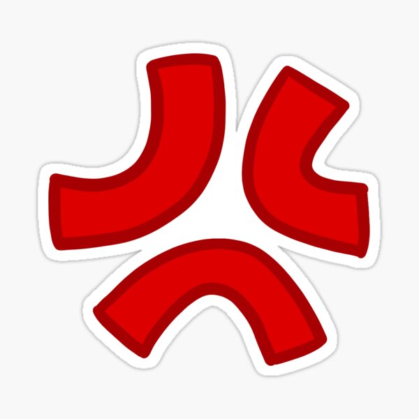 "Anime rage symbol" Sticker for Sale by jas4lyf09 | Redbubble