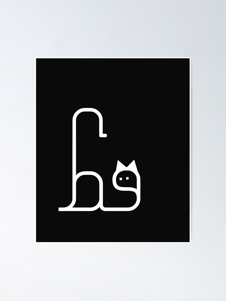 "CAt, قط arabic calligraphy " Poster for Sale by duaaalshabib | Redbubble
