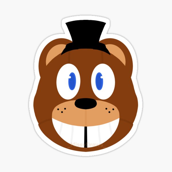 "Freddy Fazbear " Sticker by AvidGamer75 | Redbubble