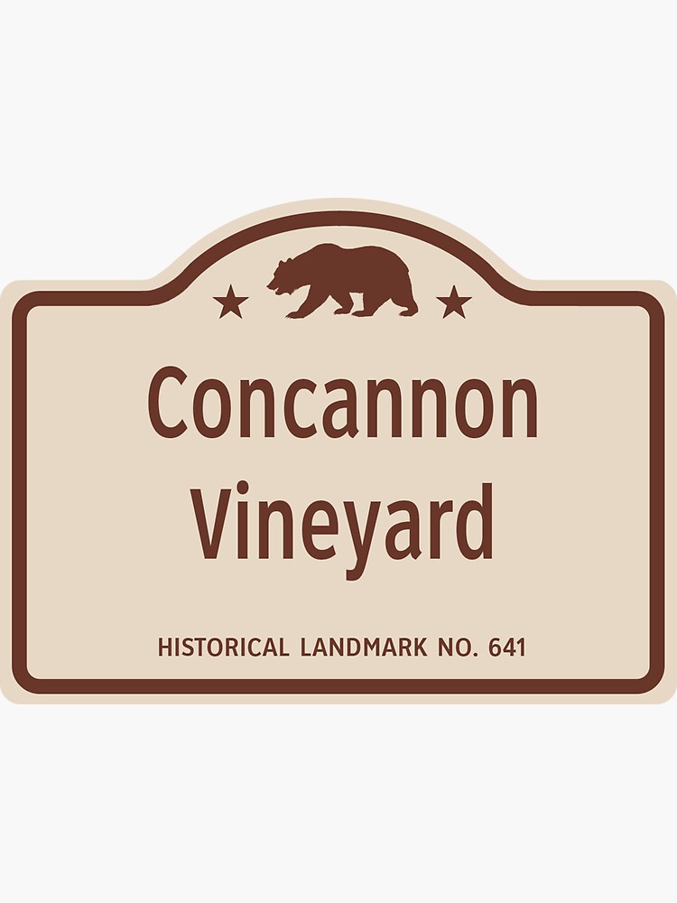 "Concannon Vineyard Sticker" Sticker for Sale by emilia-romaa | Redbubble
