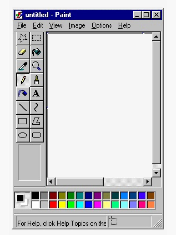 "microsoft paint sticker " Sticker by sloppydisk | Redbubble