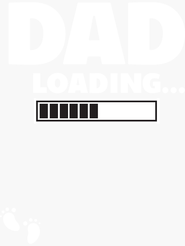 "Funny Vintage Fathers Day Dad Loading Gift" Sticker by jcorres | Redbubble