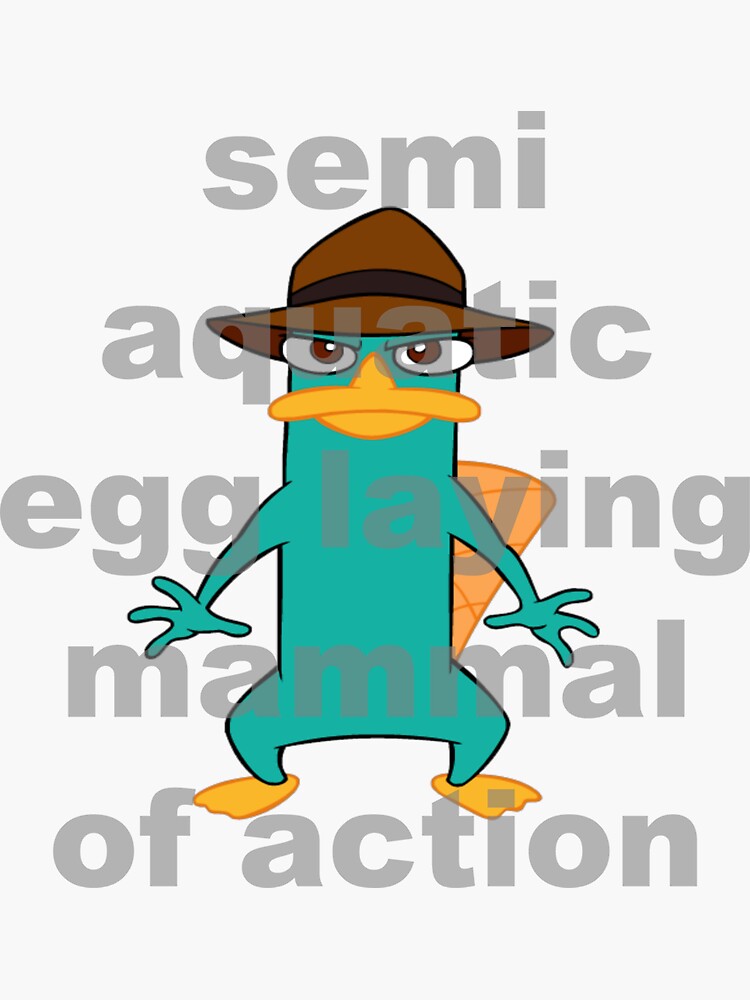 "Phineas and Ferb Perry" Sticker for Sale by rachelmp114 | Redbubble