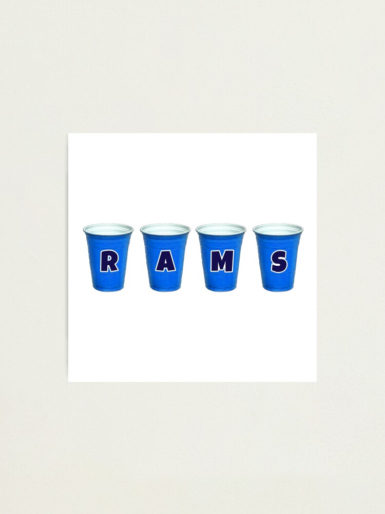 "URI Rams Solo Cups" Photographic Print for Sale by brookeee101 | Redbubble