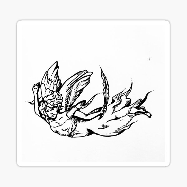 "Fallen Angel" Sticker by stephism | Redbubble