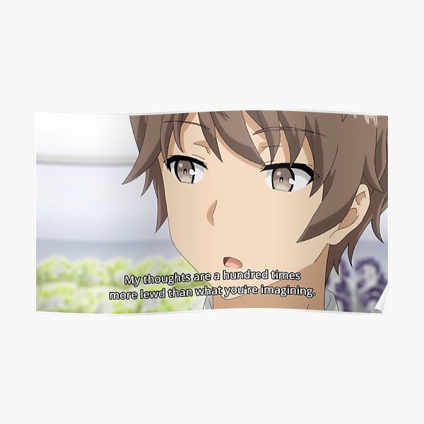 "lewd thoughts meme rascal does not dream of bunny girl senpai sakuta ...
