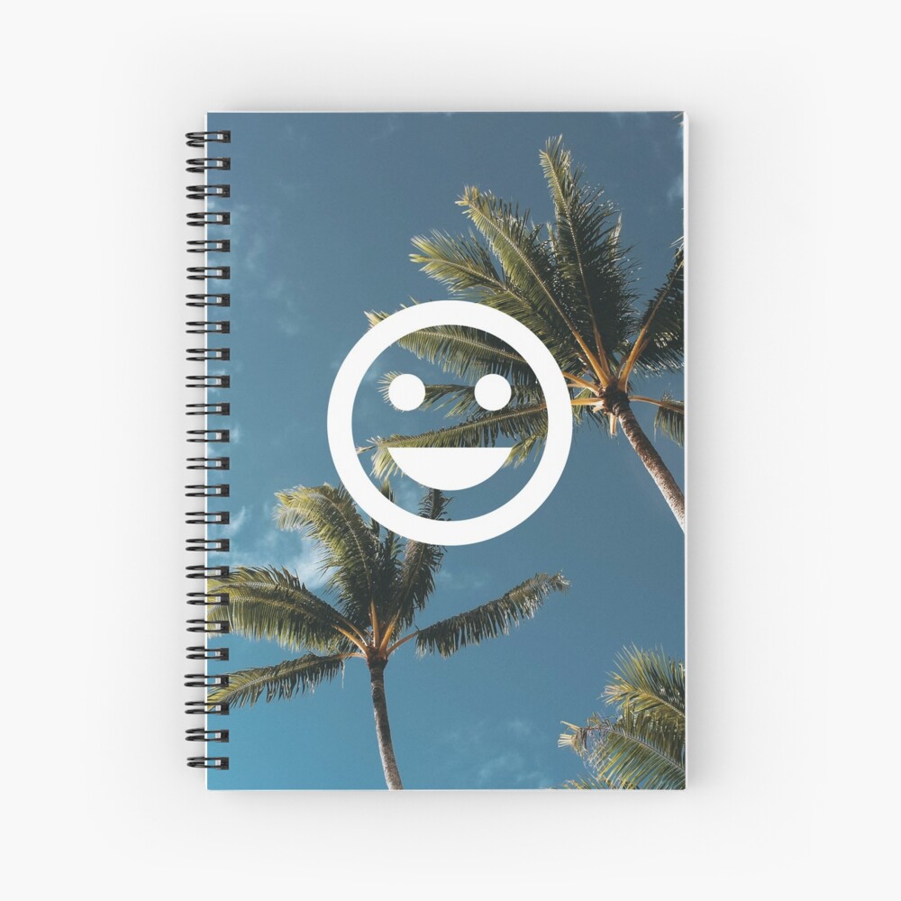 "Smiley emoji With blue background" Spiral Notebook by nilambari444555 ...