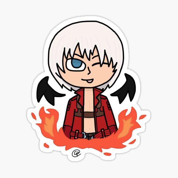 "Dante from Devil May Cry" Sticker by Candyrabbit-art | Redbubble