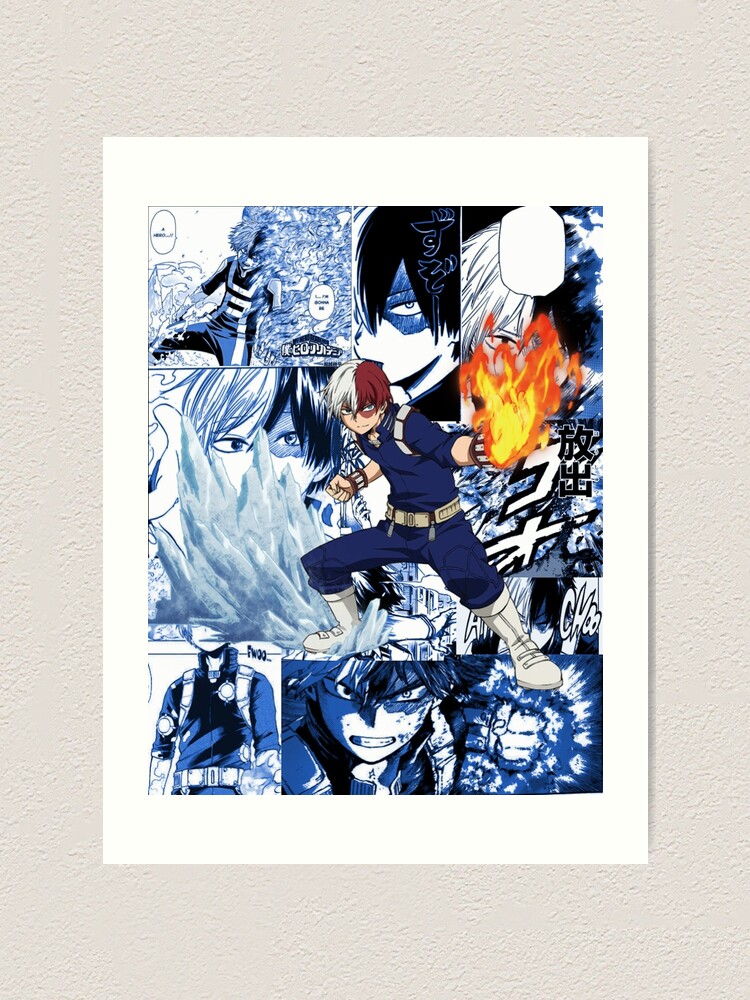 "Shoto Todoroki Manga Collage" Art Print for Sale by OtakuDoodads ...