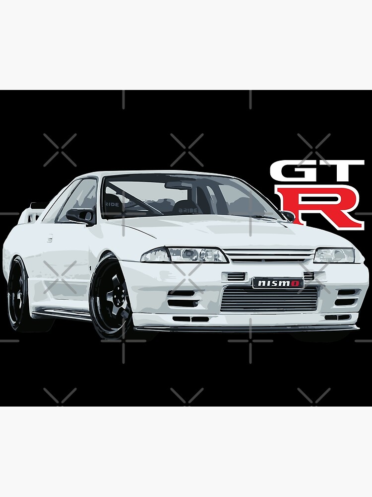 "WHITE GTR R32 Skyline" Throw Blanket for Sale by cowtownCOWBOY | Redbubble