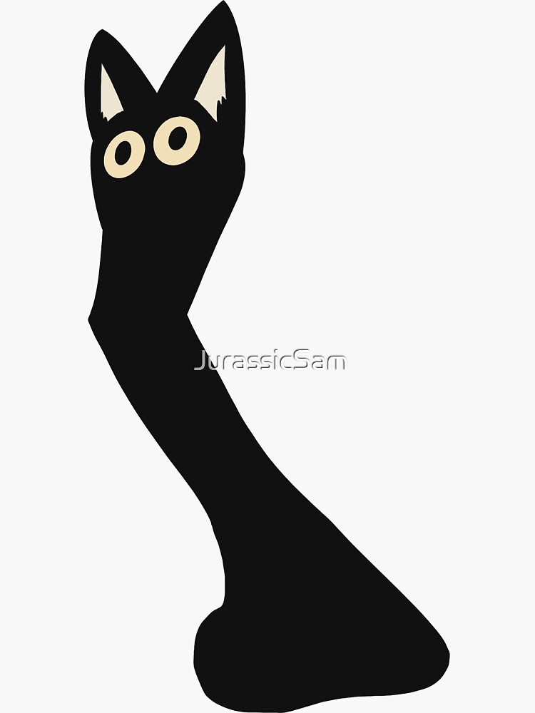 "corrupted cat" Sticker by JurassicSam | Redbubble