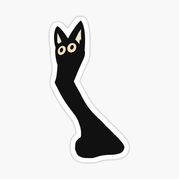"corrupted cat" Sticker by JurassicSam | Redbubble