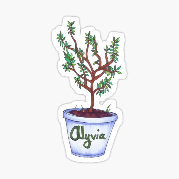 "Alyvia Name Art" Sticker for Sale by AvalonUnmuzzled | Redbubble