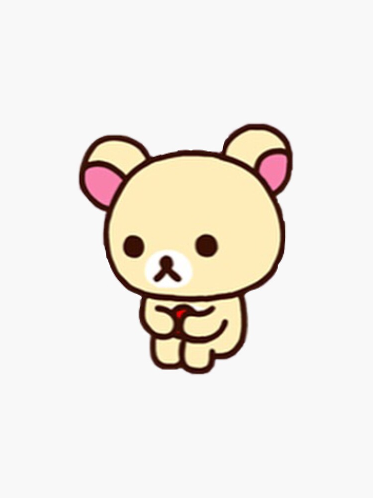 "korilakkuma" Sticker for Sale by hellotaetty | Redbubble