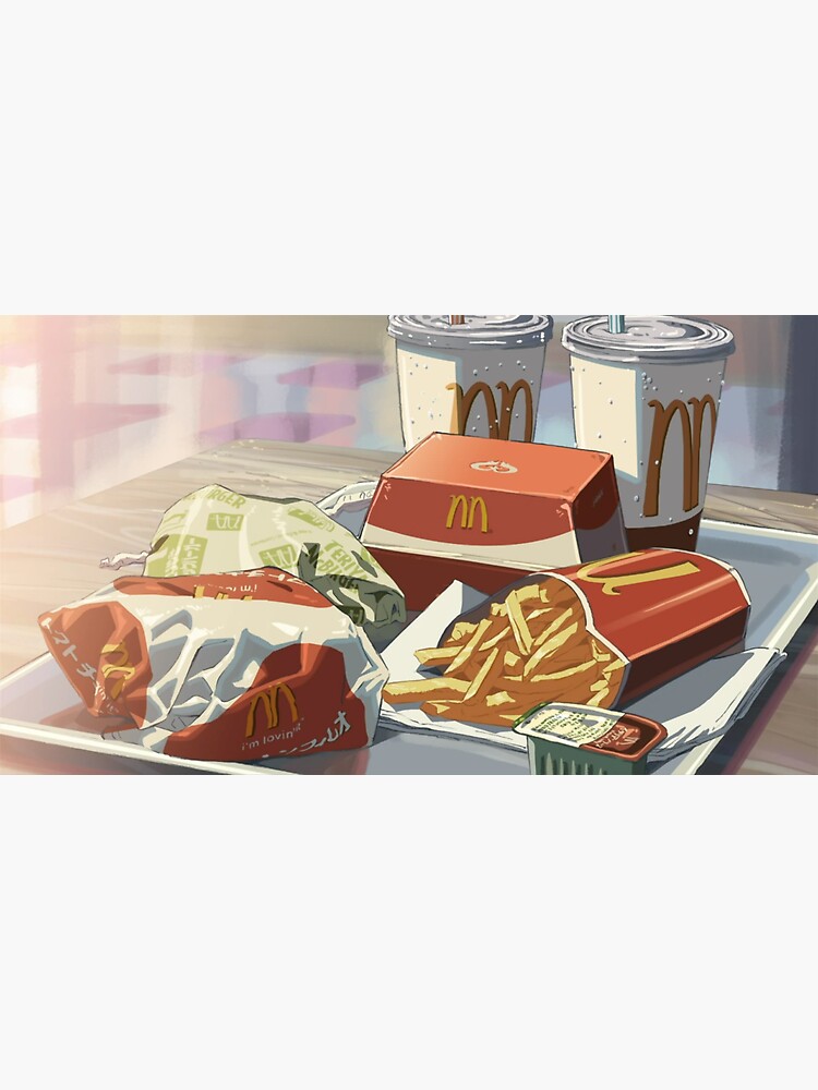 "Japanese anime fast food" Sticker by S2Hdesigns | Redbubble