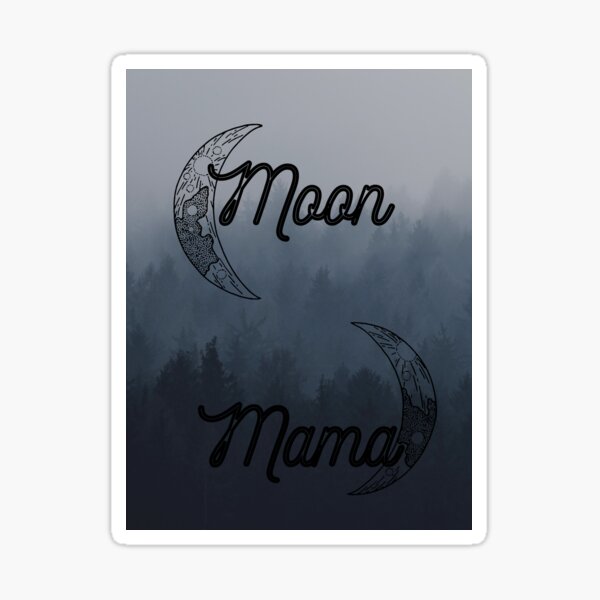 "Moon Mama" Sticker by SilverFoxStudio | Redbubble