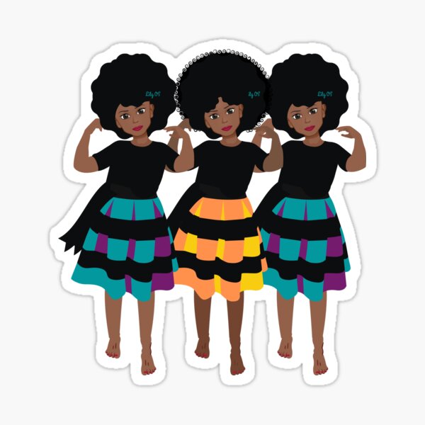 "The triplets" Sticker for Sale by LilyOS92200 | Redbubble