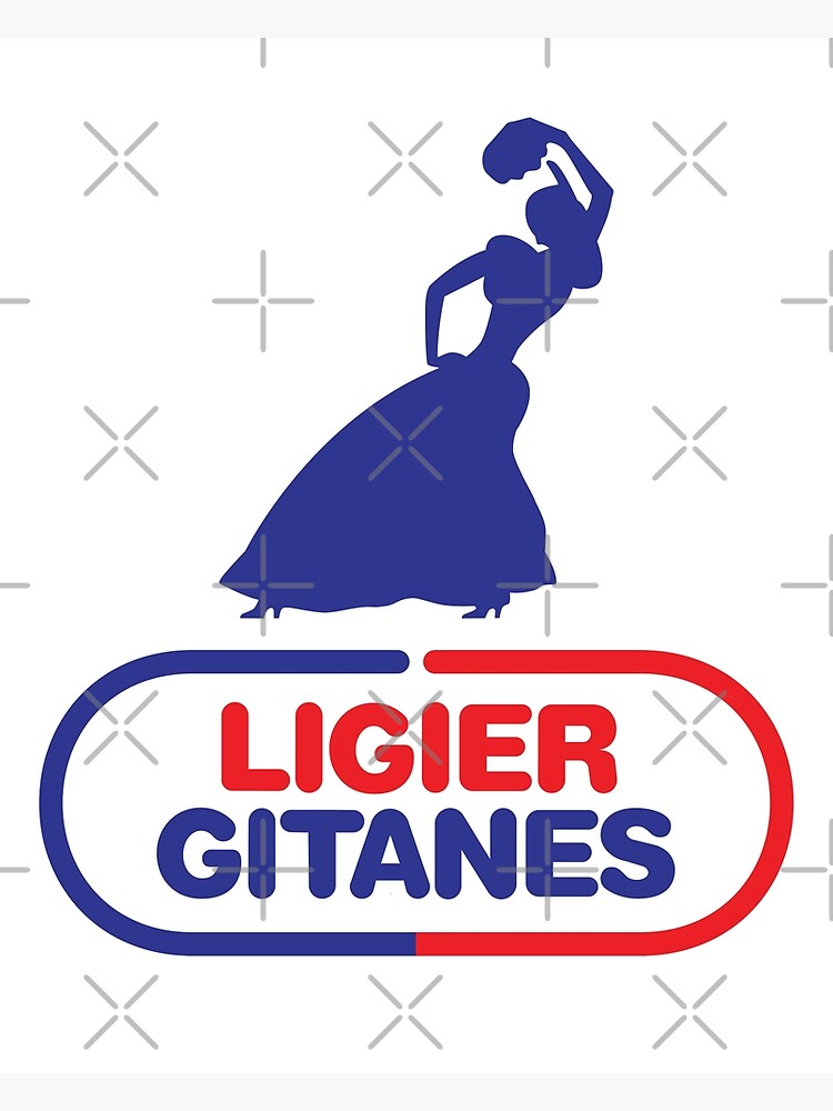 "Ligier Gitanes F1 team logo 1975-1980 'Gypsy dancer' - colour print ...