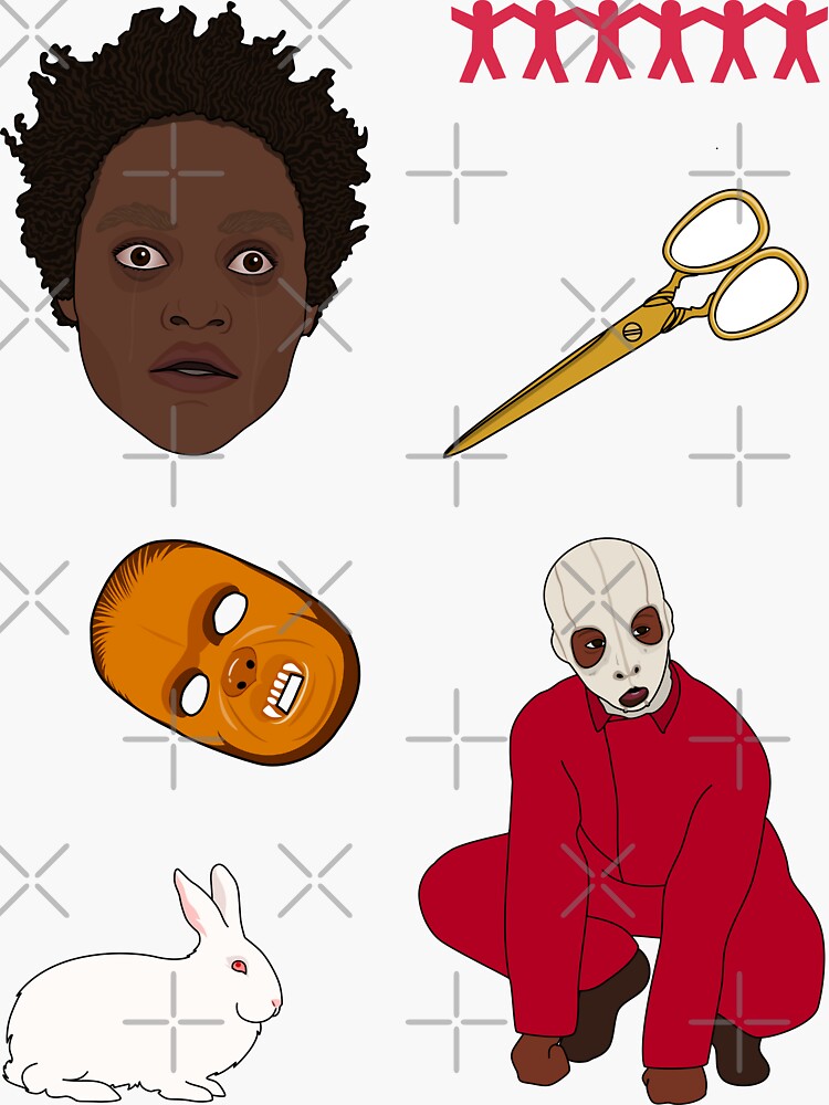 "Jordan Peele’s Us | Sticker Set" Sticker for Sale by Jakmalone | Redbubble