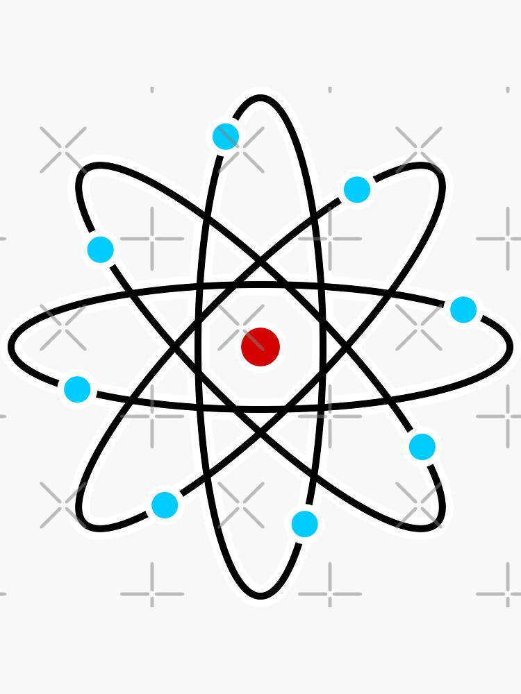 "Atom" Sticker for Sale by Cute-Kingdom | Redbubble