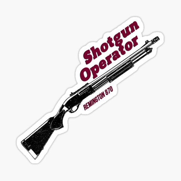 "SHOTGUN" Sticker for Sale by Cataraga | Redbubble
