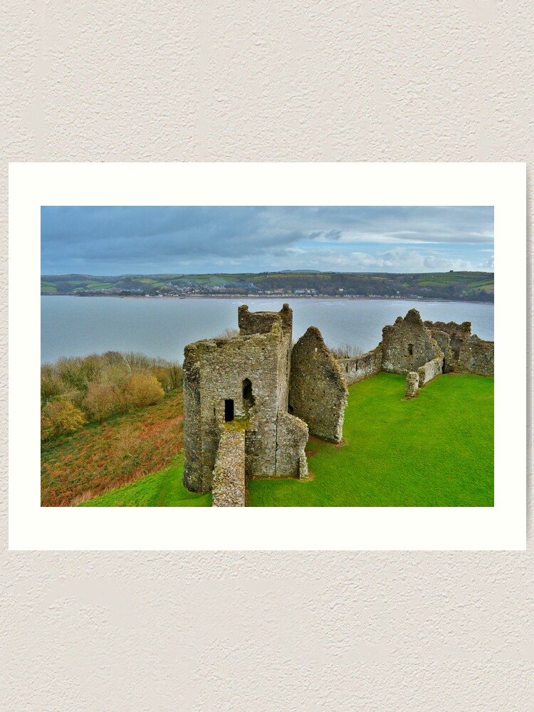 "Llansteffan Castle" Art Print for Sale by Pau7a | Redbubble