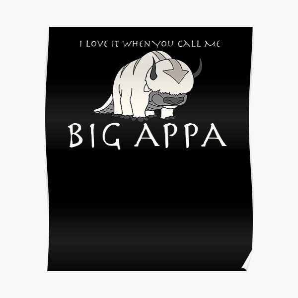 "Big Appa avatars. the last.airbenderss -" Poster for Sale by ...