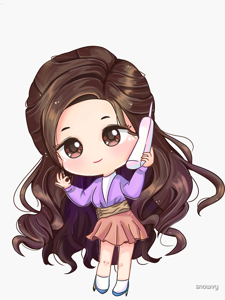 "IZ*ONE Minju Color*Iz chibi fanart" Sticker for Sale by snowvy | Redbubble