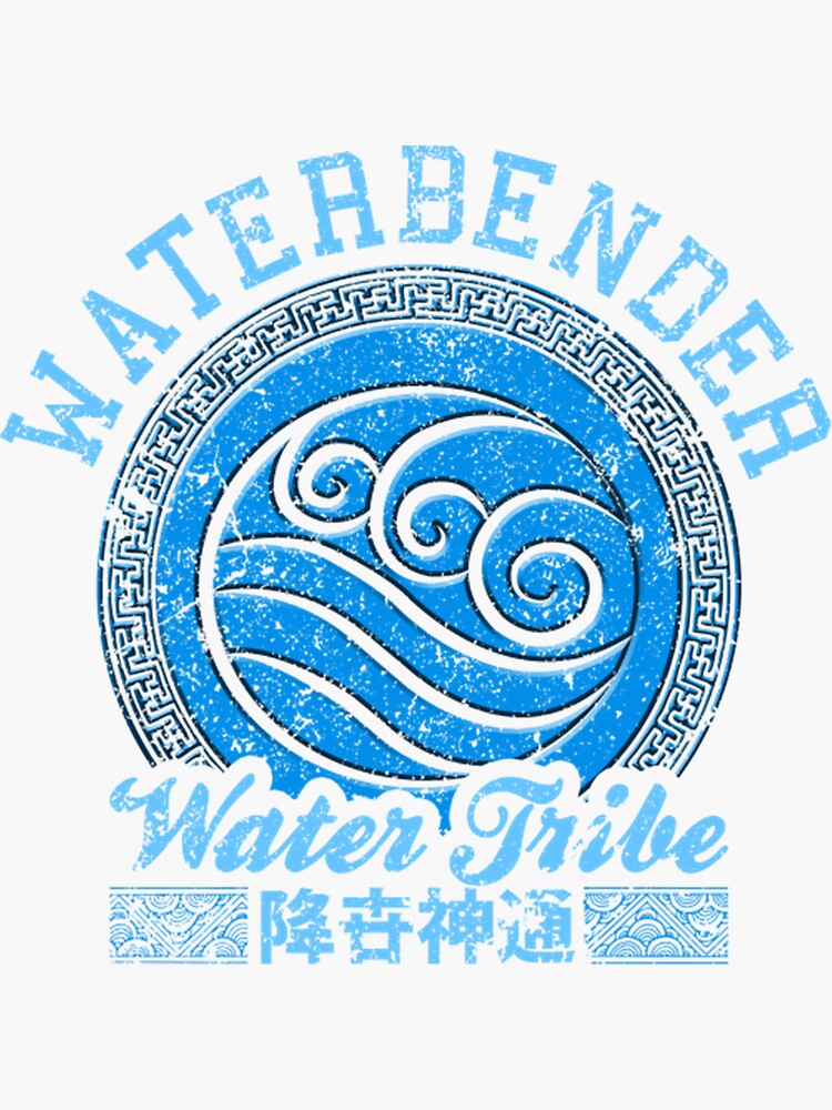 "Waterbender avatars. the last.airbenderss -" Sticker for Sale by ...