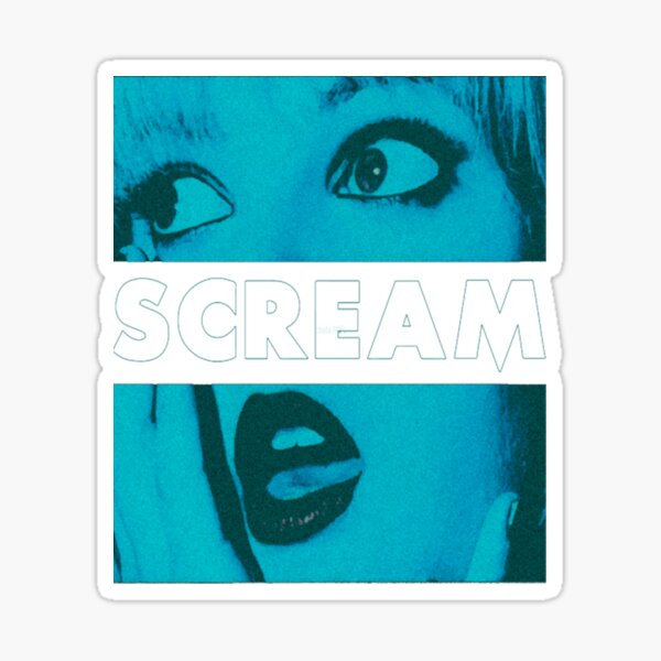 "SCREAM Girl Scream -" Sticker for Sale by NorbertoBartli | Redbubble