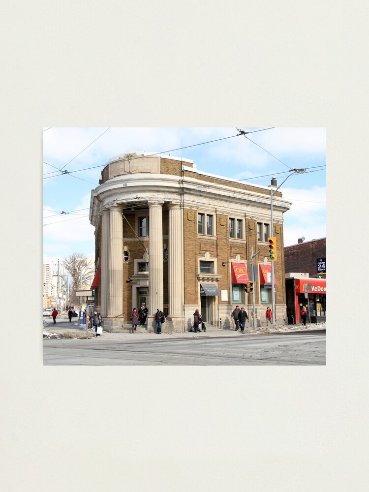 "Danforth and Broadview CIBC Building" Photographic Print for Sale by ...