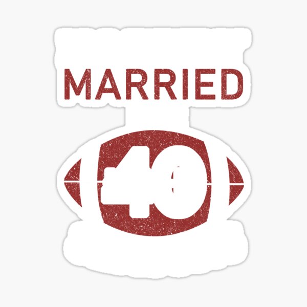 "40th Wedding Anniversary Happily Married 40 Years" Sticker by ...