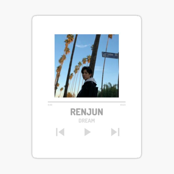"RENJUN NCT DREAM music player" Sticker for Sale by alelauu | Redbubble