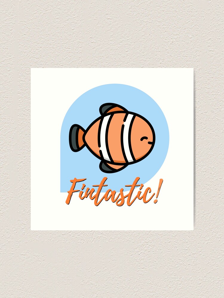 "Fintastic funny fish pun | puns" Art Print by soumii21 | Redbubble