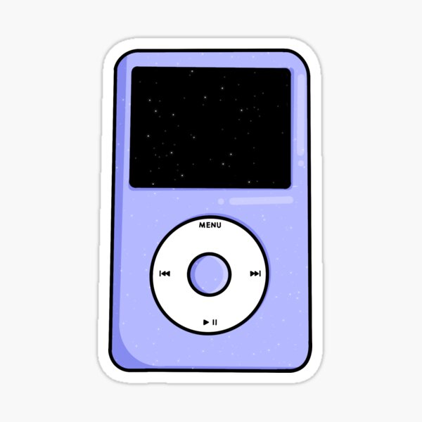 "purple glittery IPod " Sticker for Sale by lolalistic | Redbubble