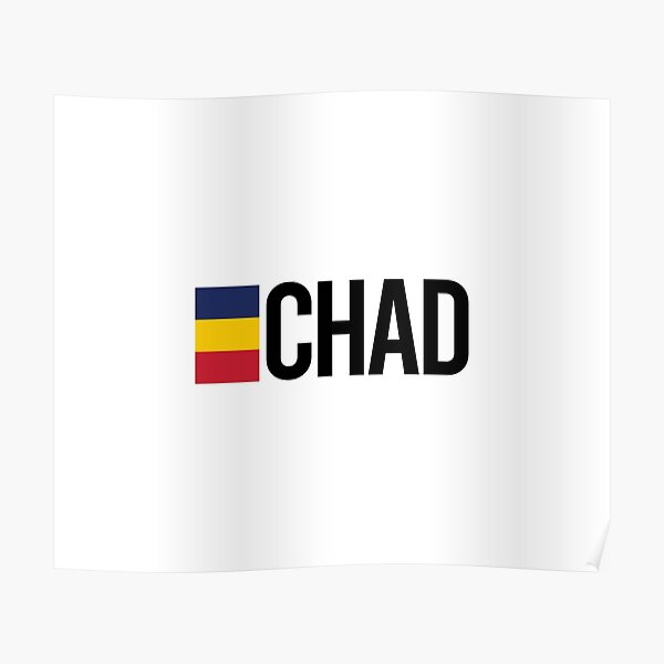 "Chad Minimal Design collection" Poster for Sale by randomorder | Redbubble