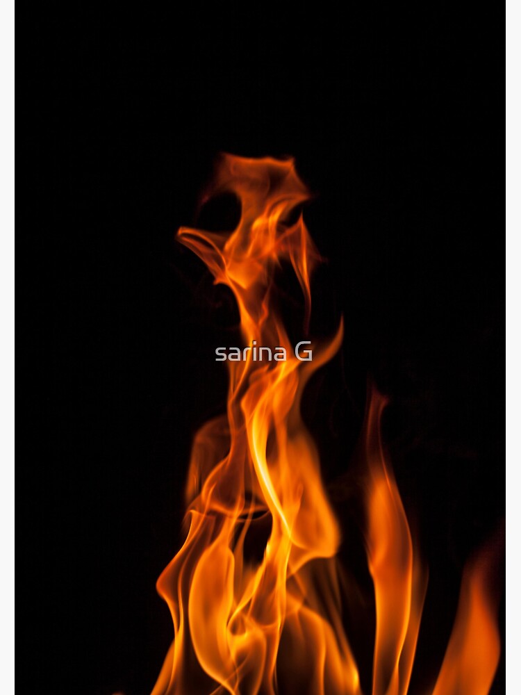 "firey flame" Sticker by SarinaGounden | Redbubble