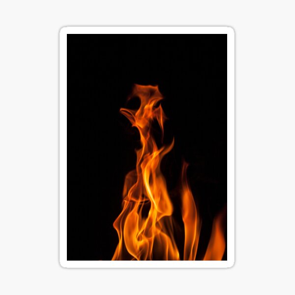 "firey flame" Sticker by SarinaGounden | Redbubble