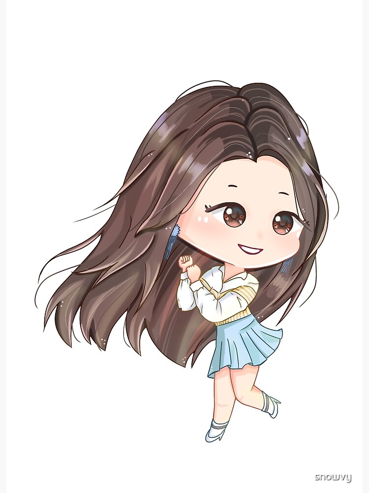 Póster «IZ * ONE ChaeYeon Color * Iz Chibi Fanart» de snowvy | Redbubble