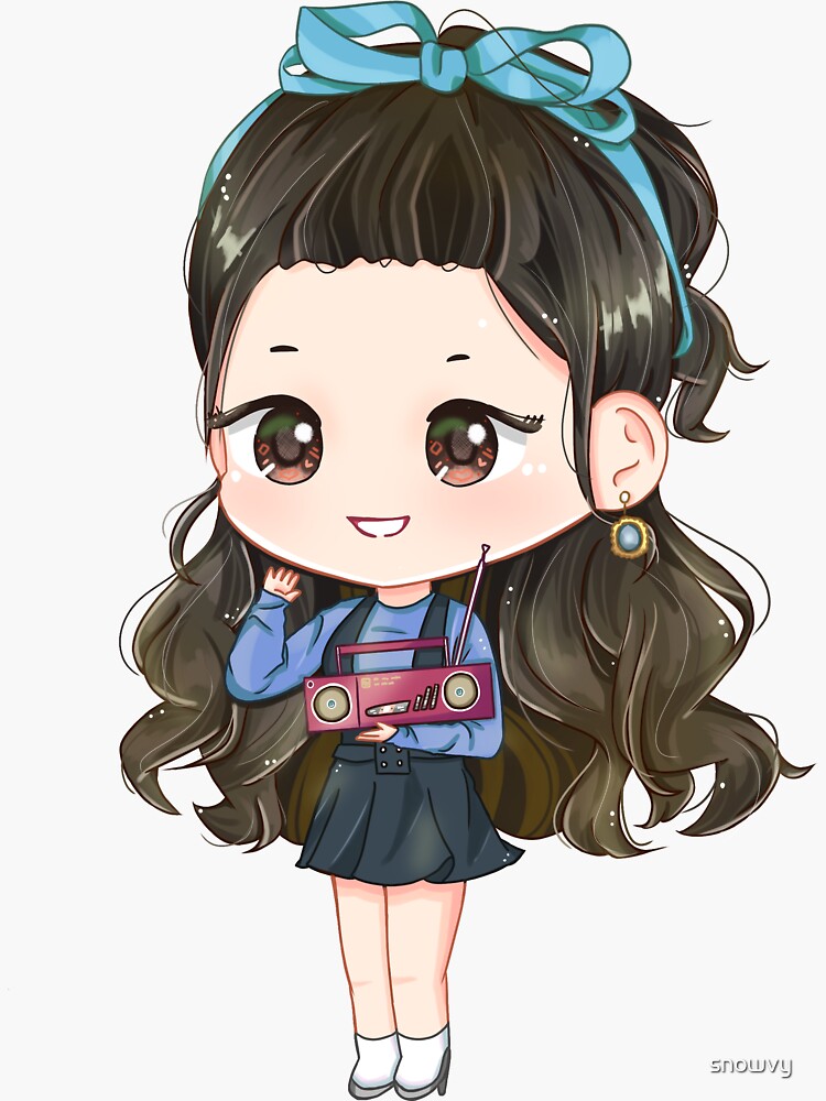 "IZ*ONE Eunbi Colour*Iz Chibi Fanart" Sticker for Sale by snowvy ...