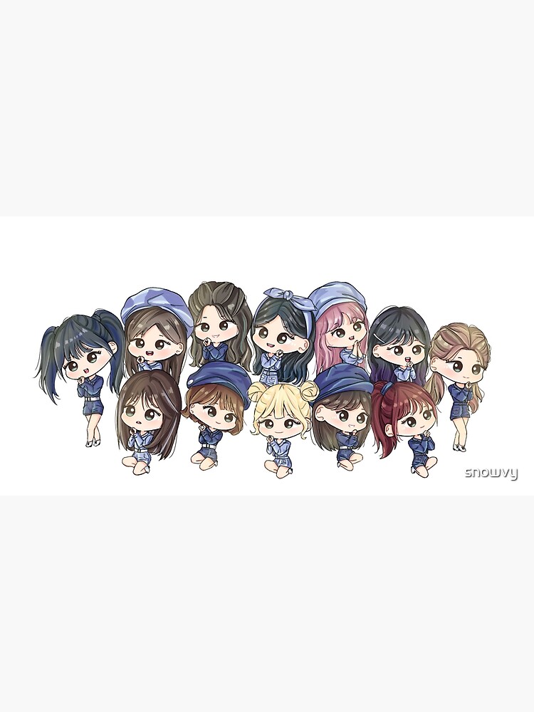 "IZ*ONE Spaceship Chibi Fanart" Poster by snowvy | Redbubble