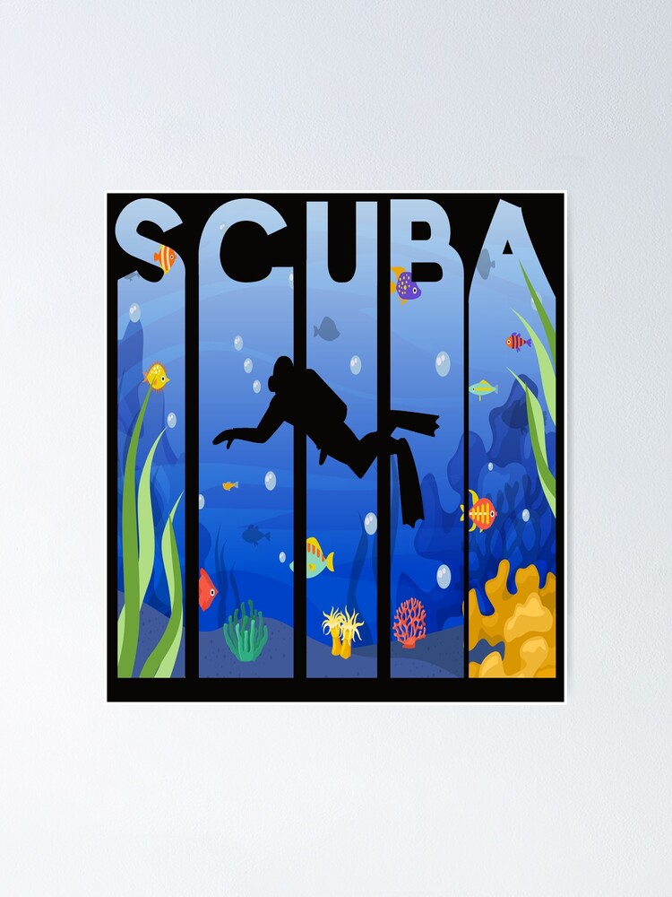 "scuba diving" Poster by virilamissa | Redbubble