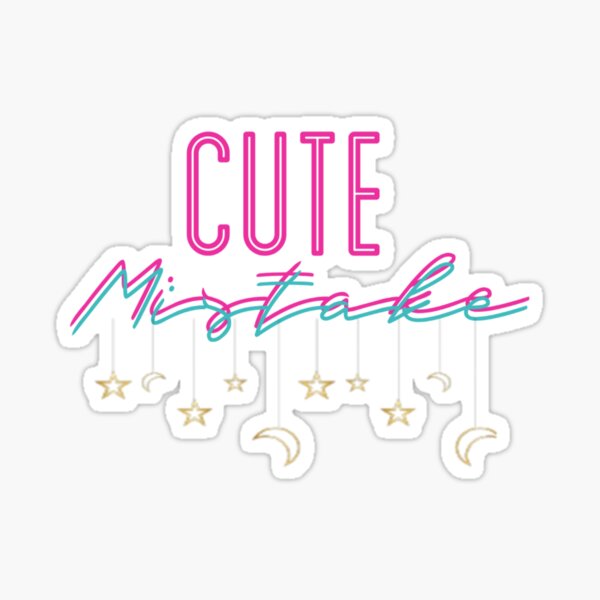 "Cute mistake" Sticker for Sale by nilambari444555 | Redbubble