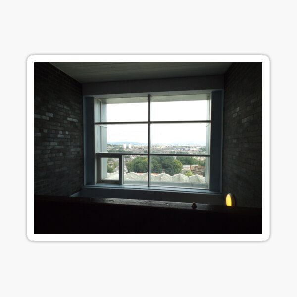 "bright + dark window view" Sticker for Sale by CosmicCarousel | Redbubble