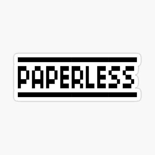 "Paperless" Sticker for Sale by ahmadmseddi | Redbubble