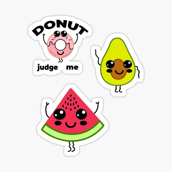 "Sticker Pack - Cute Foods" Sticker for Sale by Now-Thats-Crazy | Redbubble