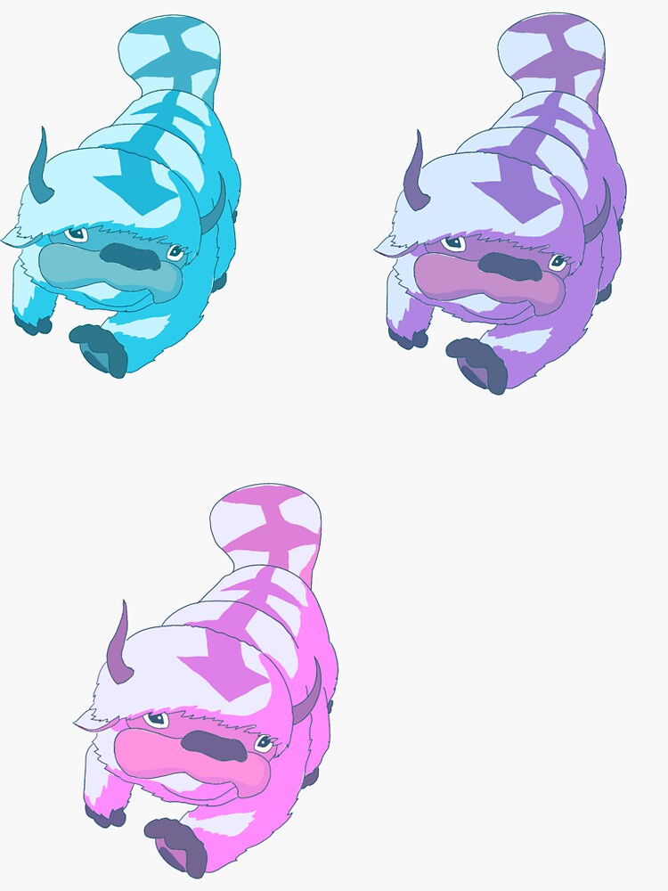 "Multicolored Appa Sticker Pack" Sticker by IlanaM3 | Redbubble